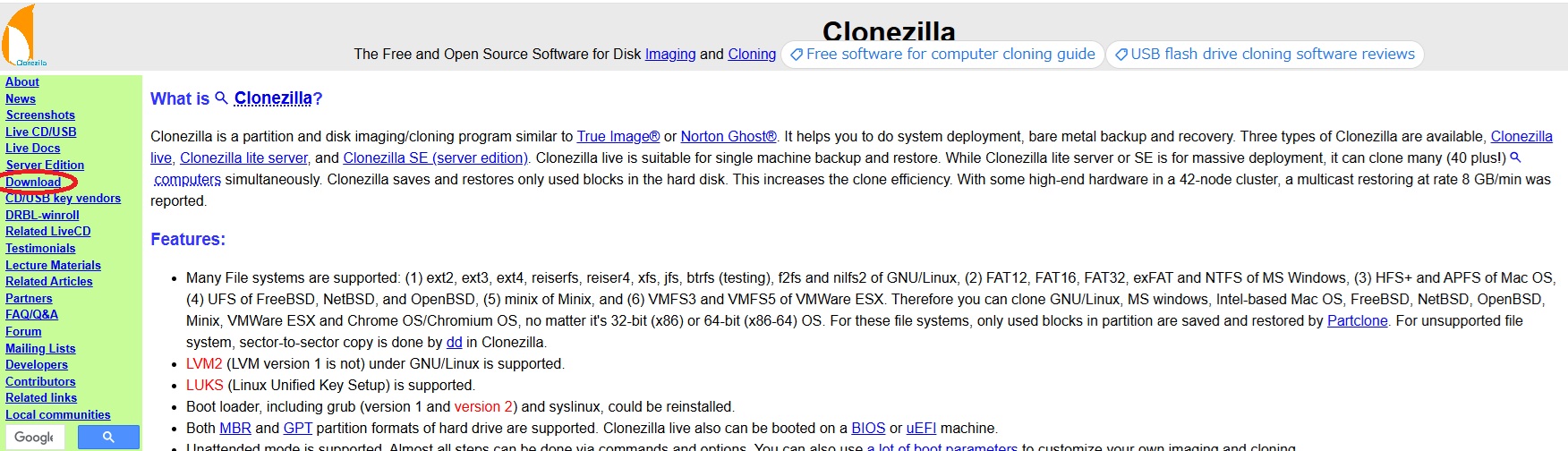 現在のOSの環境を保存する（Clonezilla,Ubuntu編） | とある男のUbuntu